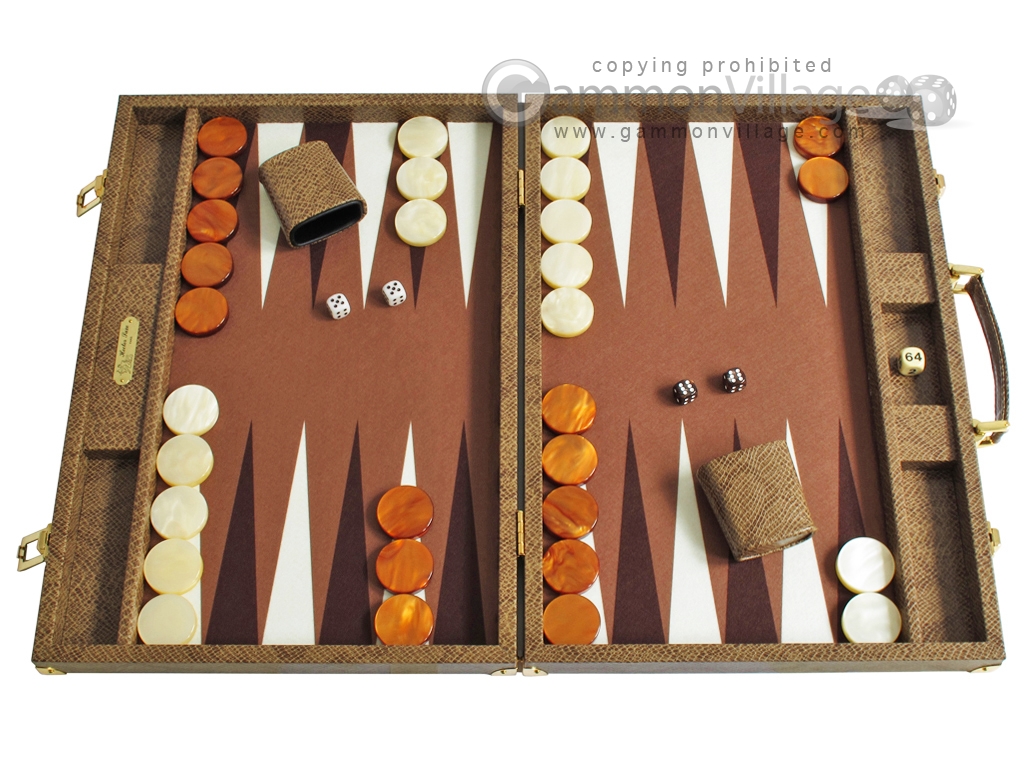 Hector Saxe Faux Snake Backgammon Set - Beige - Backgammon Sets ... Hector Saxe Faux Snake Backgammon Set - Beige - Backgammon Sets ...